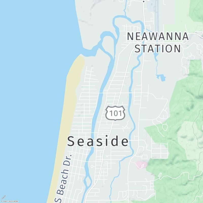 Seaside, 12th Avenue Bridge, Necanicum River Tide Times and Weather